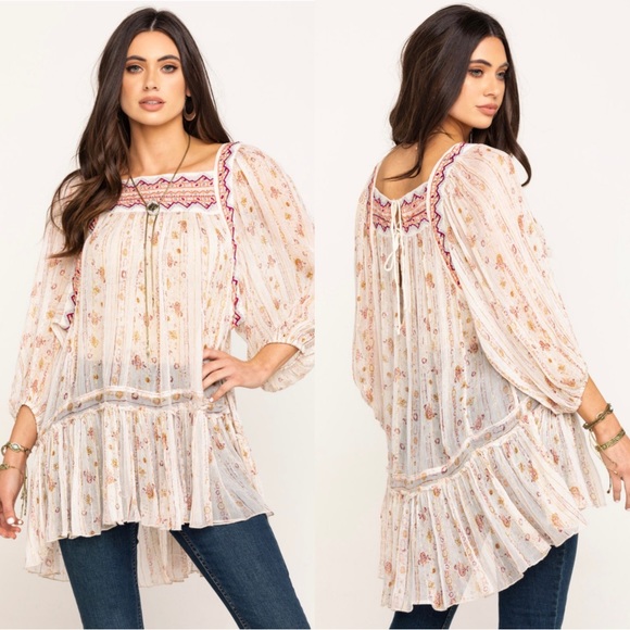 Free People | Tops | Free People Dance The Magic Tunic | Poshmark